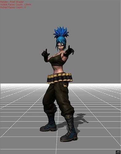 3D model Karina - Leona KOF Skin 06 VR / AR / low-poly | CGTrader
