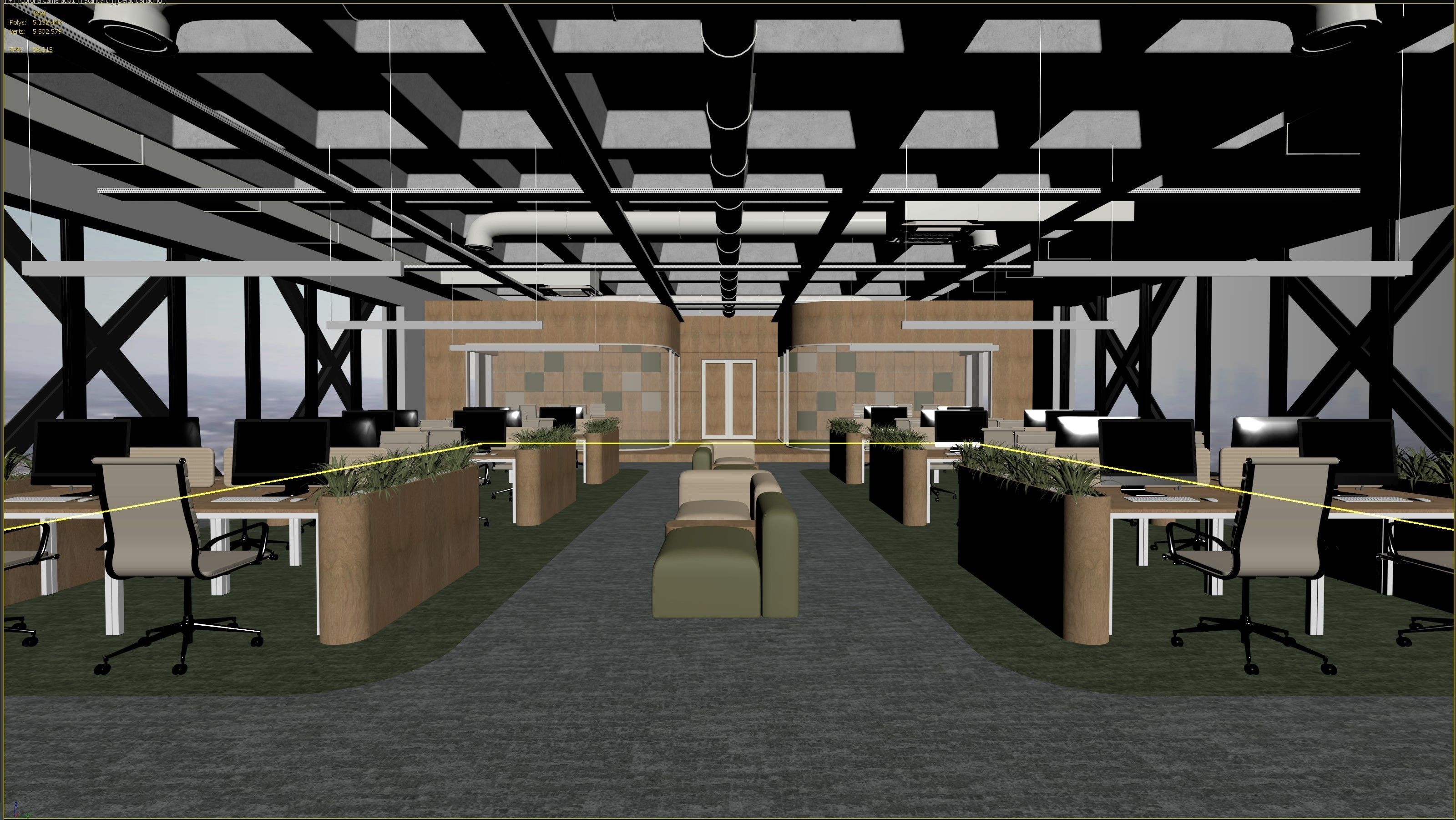 Contemporary Office Space 3D Model 3D model | CGTrader