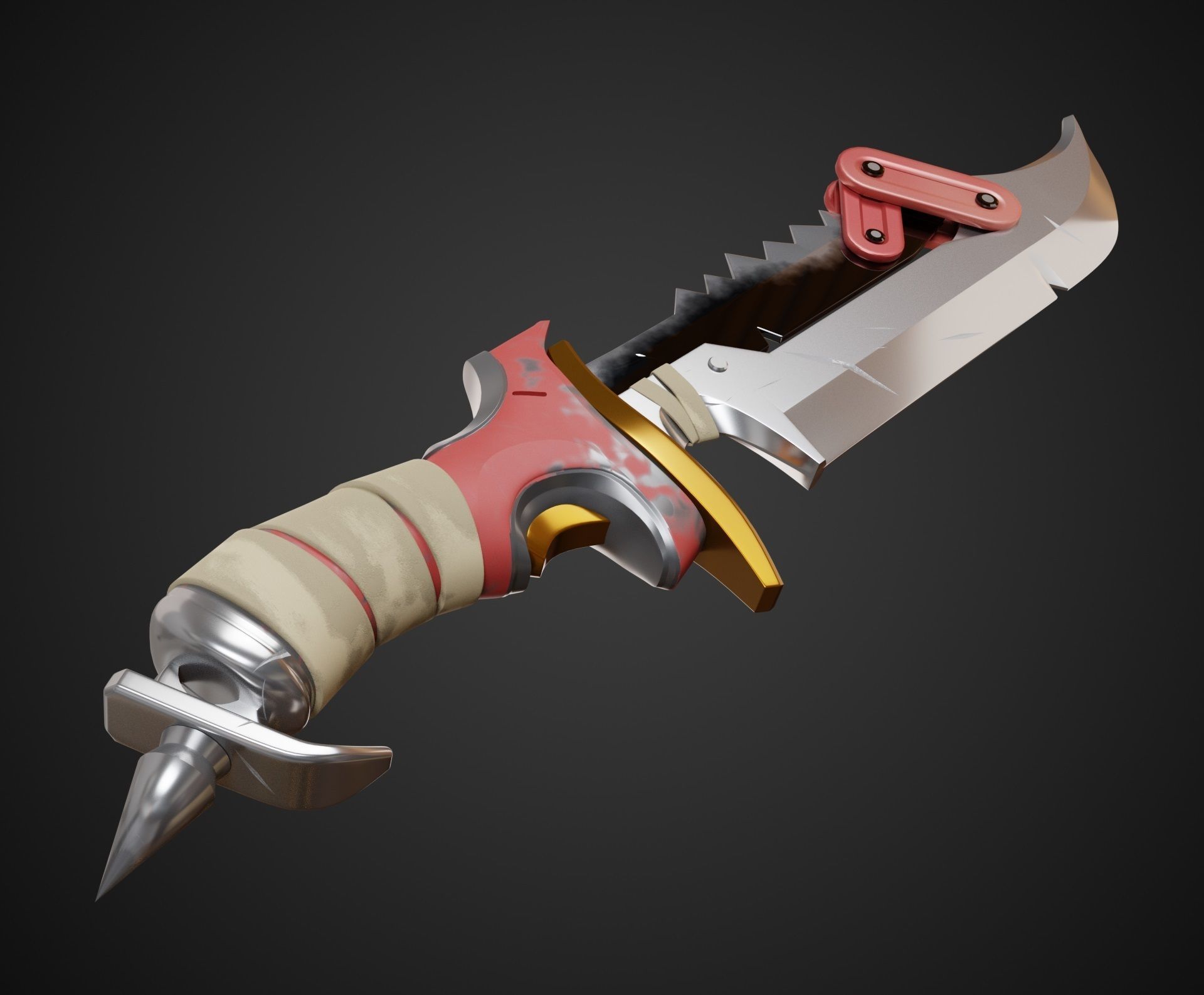 Junker Queen Knife from Overwatch 2 3D model 3D printable | CGTrader