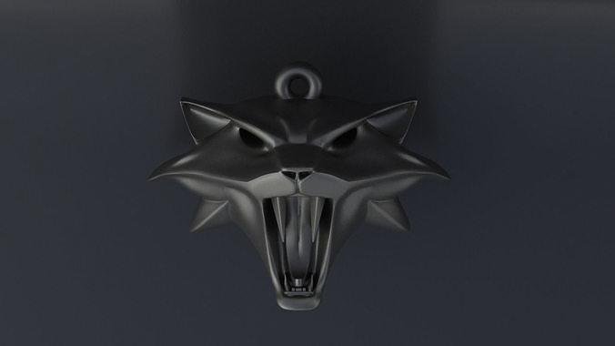 Pendant The Witcher cat Cat-school for CNC or 3D 3D model 3D printable ...