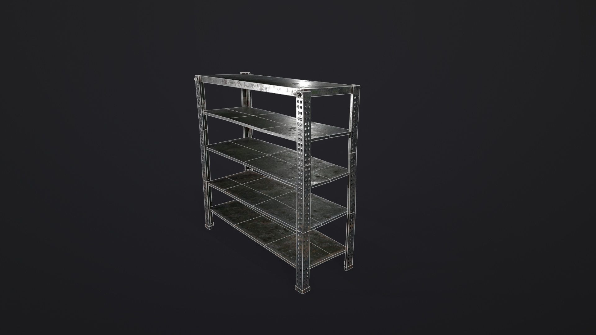 Metal Rack PBR free VR / AR / low-poly 3D model | CGTrader