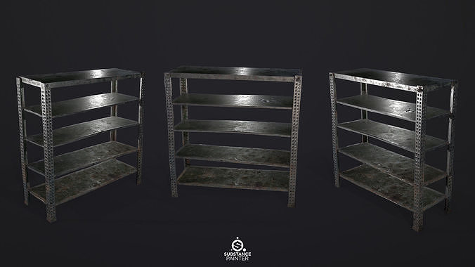 Metal Rack PBR free VR / AR / low-poly 3D model | CGTrader