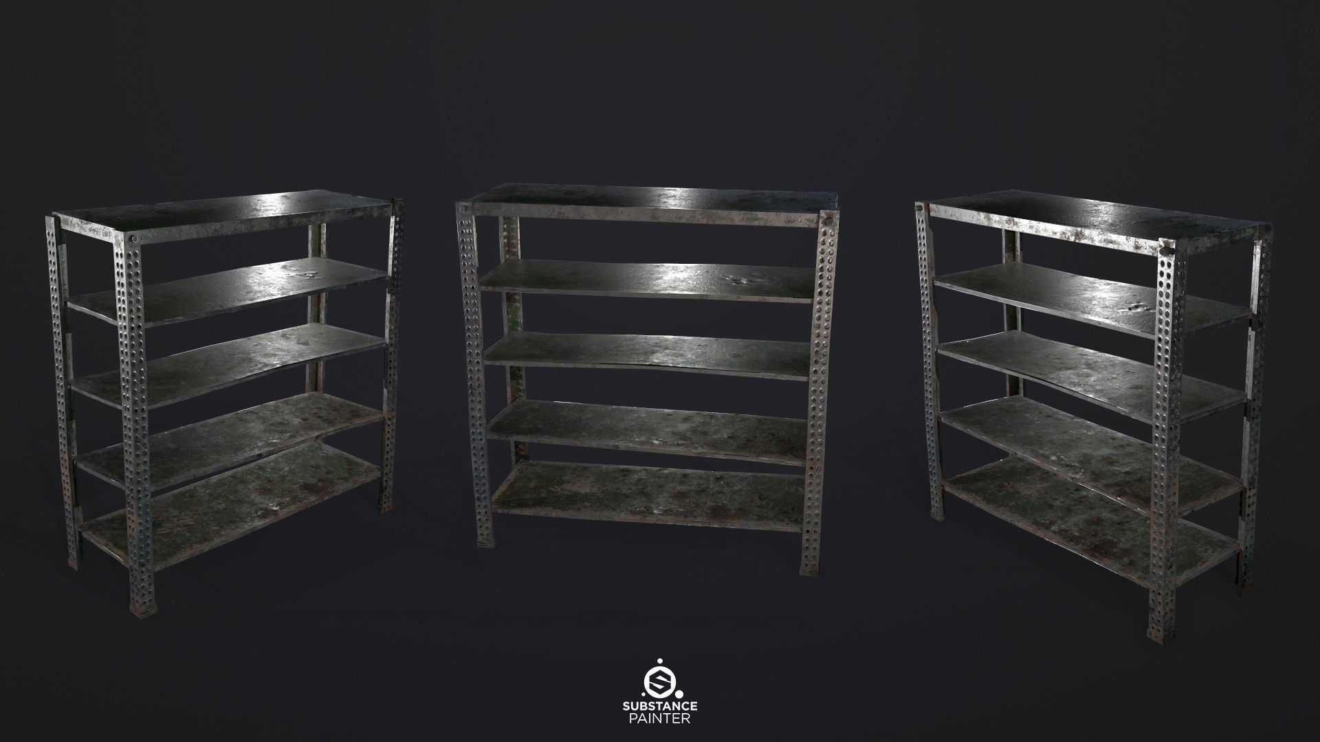 Metal Rack PBR free VR / AR / low-poly 3D model | CGTrader