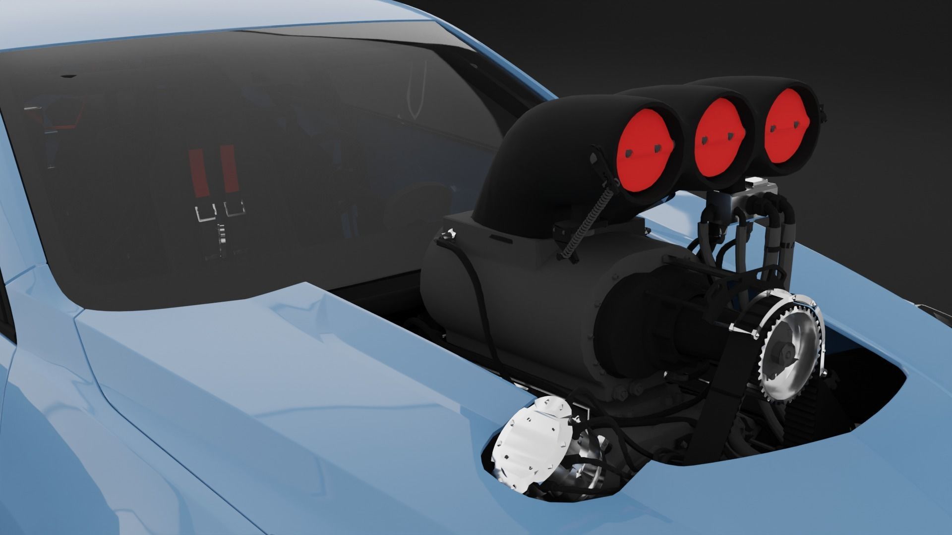 3D model Cadillac ATS-V Drag Racing Car VR / AR / low-poly | CGTrader