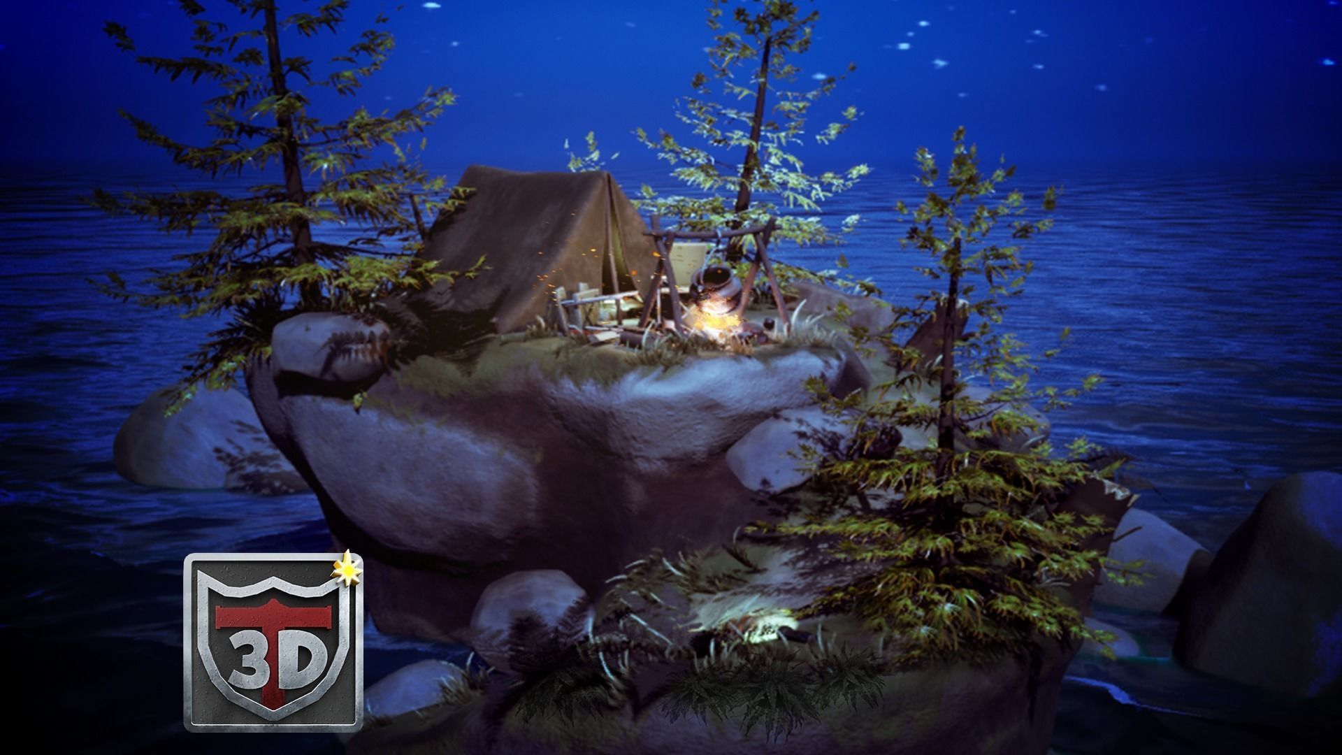 Blender 3 UE5 Stylized Camping Trip Gone Wrong Environment 3D model ...