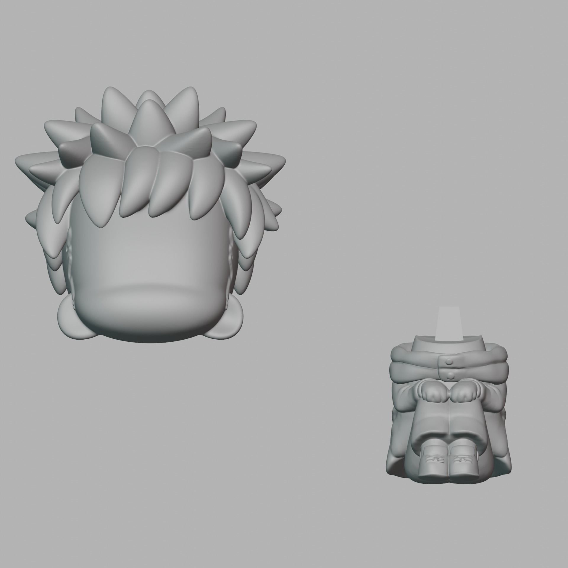 Itadori Yuji Chibi Jujutsu Kaisen STL files 3D print Ready 3D model 3D ...