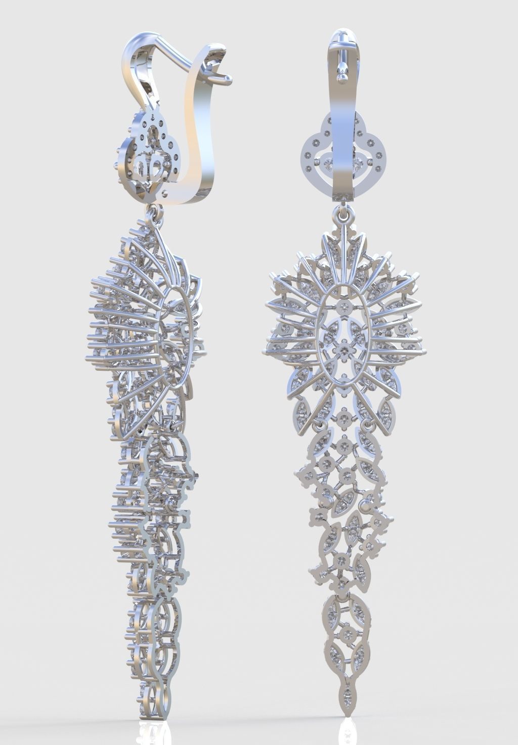 Earring 3D model 3D printable model 0201 3D model 3D printable | CGTrader