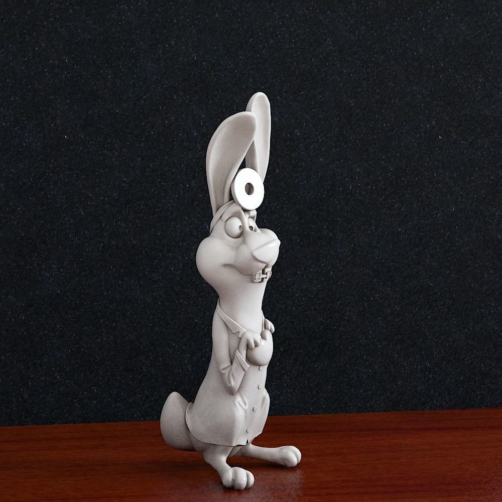 Doctor hare 3D model 3D printable | CGTrader
