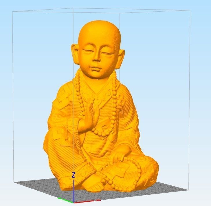 Monk Meditating 3D model 3D printable | CGTrader