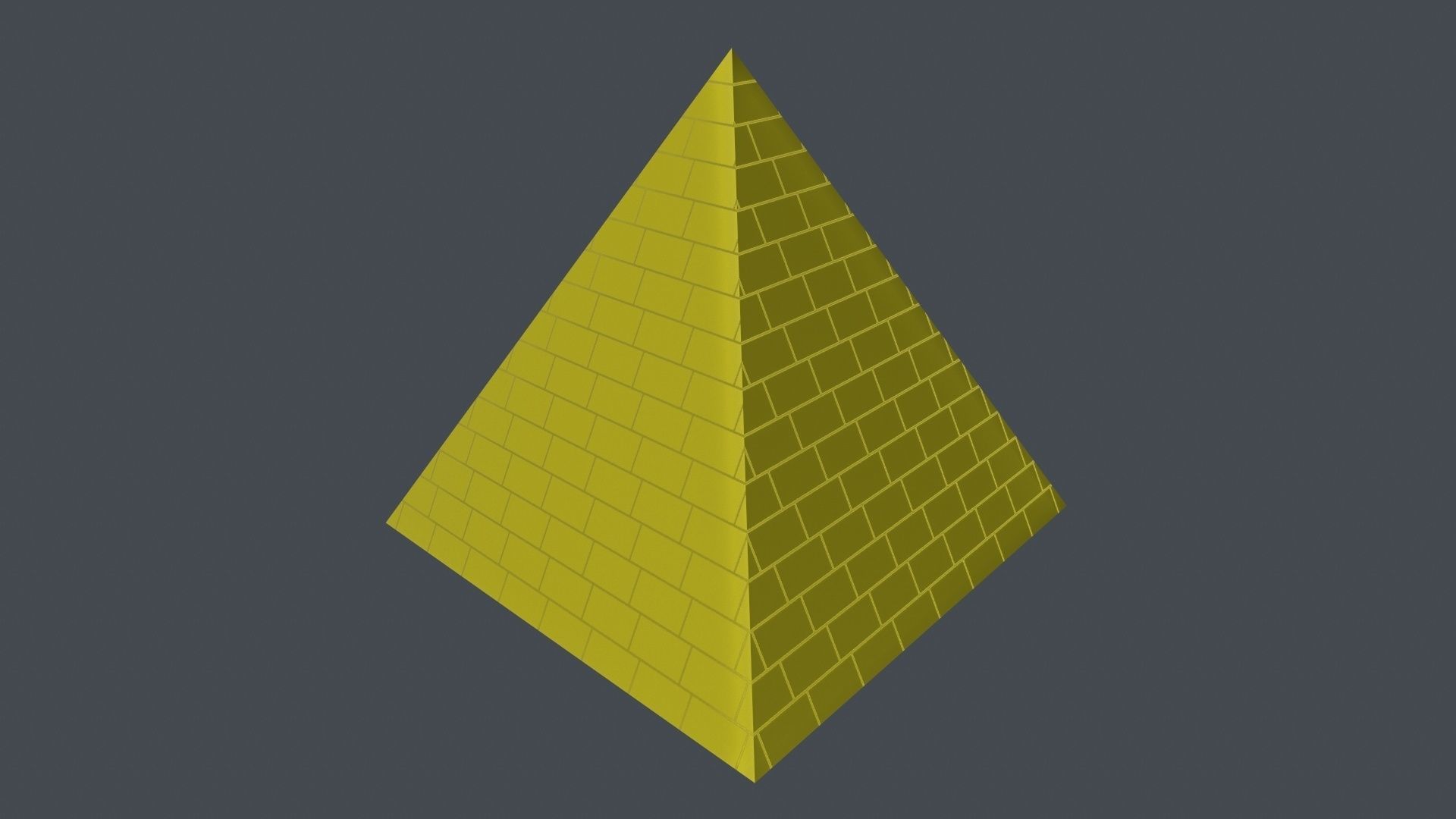 3D model Pyramid 3D Model golden brick VR / AR / low-poly | CGTrader