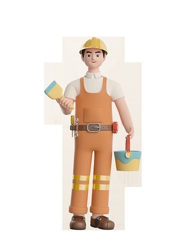 workers in various industries 3D model | CGTrader