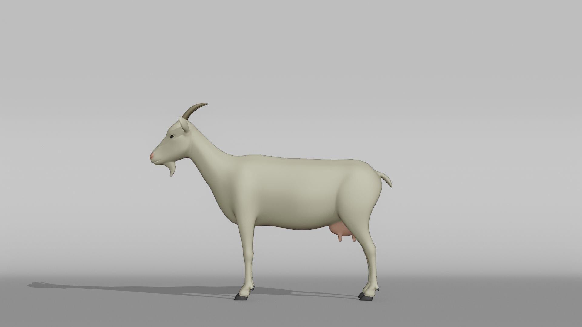 3D model Goat Base Mesh VR / AR / low-poly | CGTrader