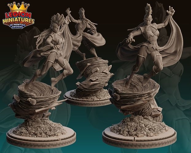 Marvel crisis protocol storm presupported included 3D model 3D ...