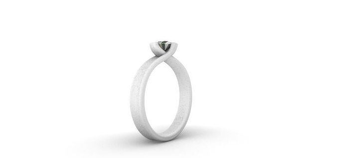 ring crossed 3D model 3D printable | CGTrader