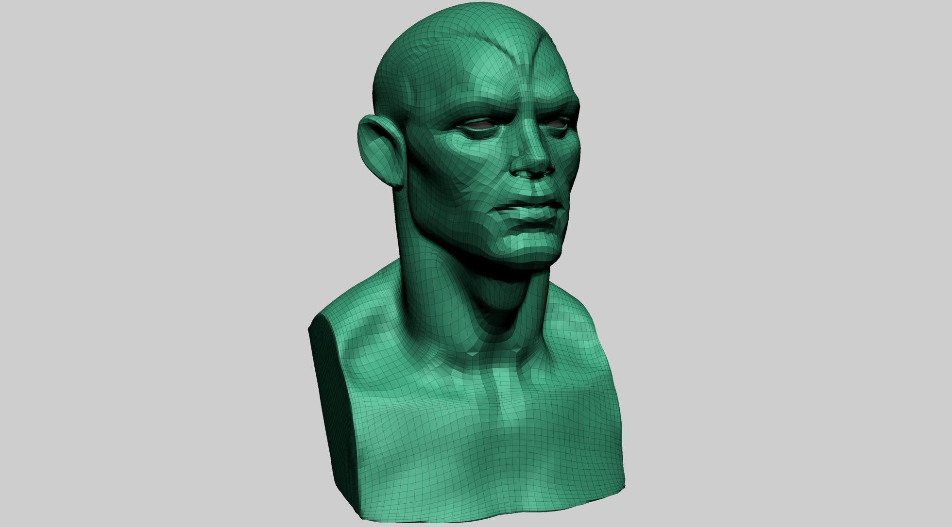 Base Male Head G 3D model | CGTrader