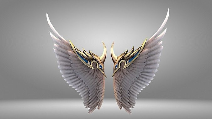 3D model Angel Wing VR / AR / low-poly | CGTrader