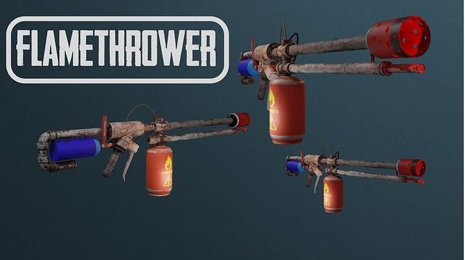 Flamethrower 3D model | CGTrader