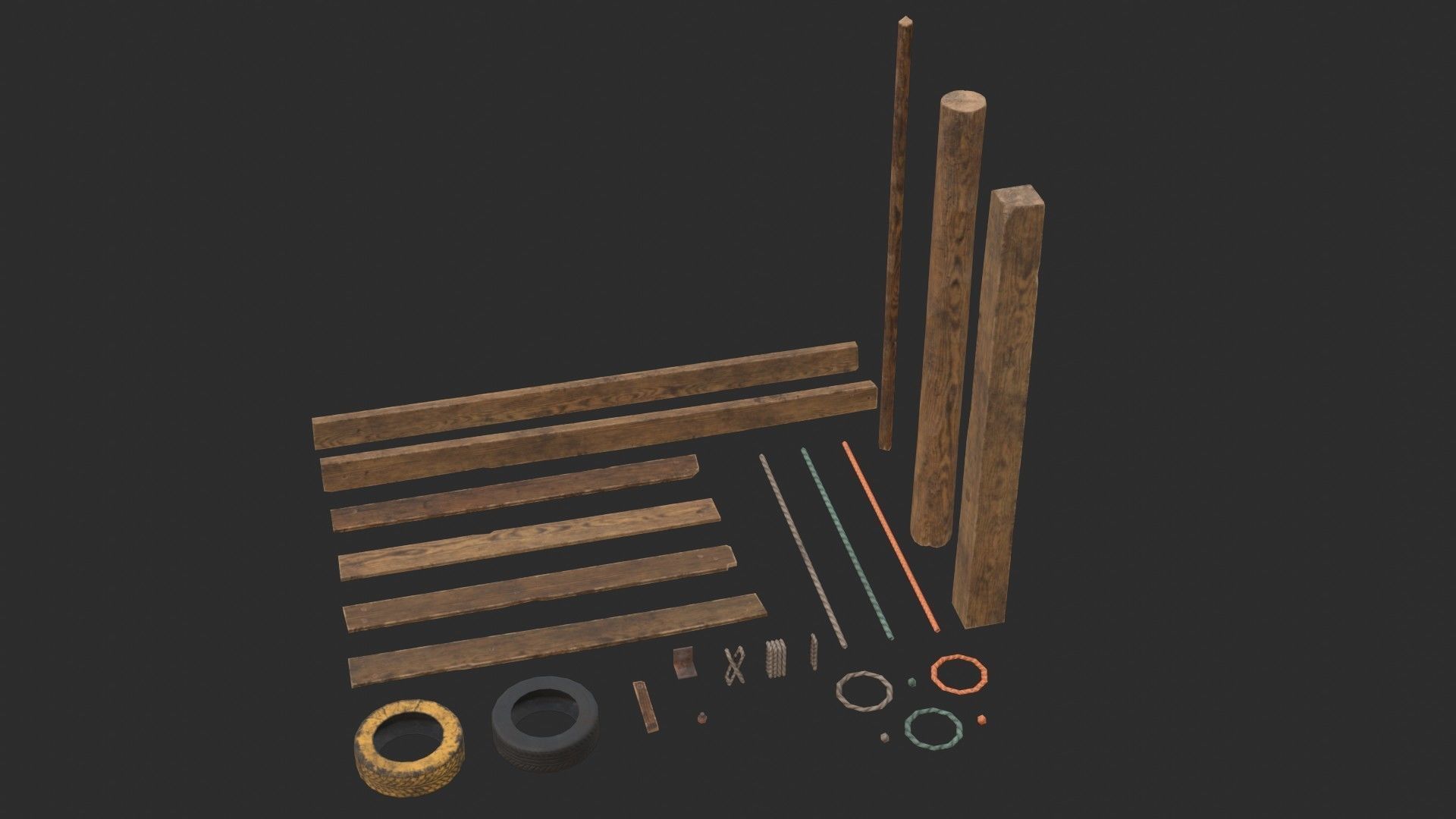 3D model Modular Wooden Jetty VR / AR / low-poly | CGTrader