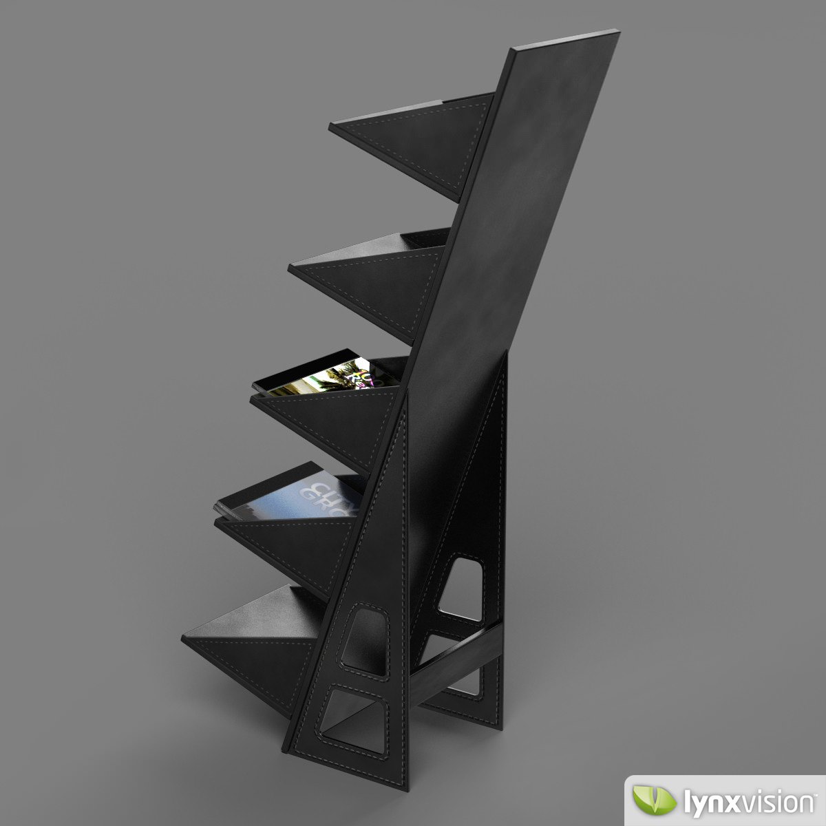 Leather CD DVD Tower 3D model | CGTrader