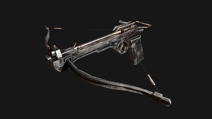 3D model Crossbow Pistol Post-Apoc Low-poly PBR VR / AR / low-poly ...