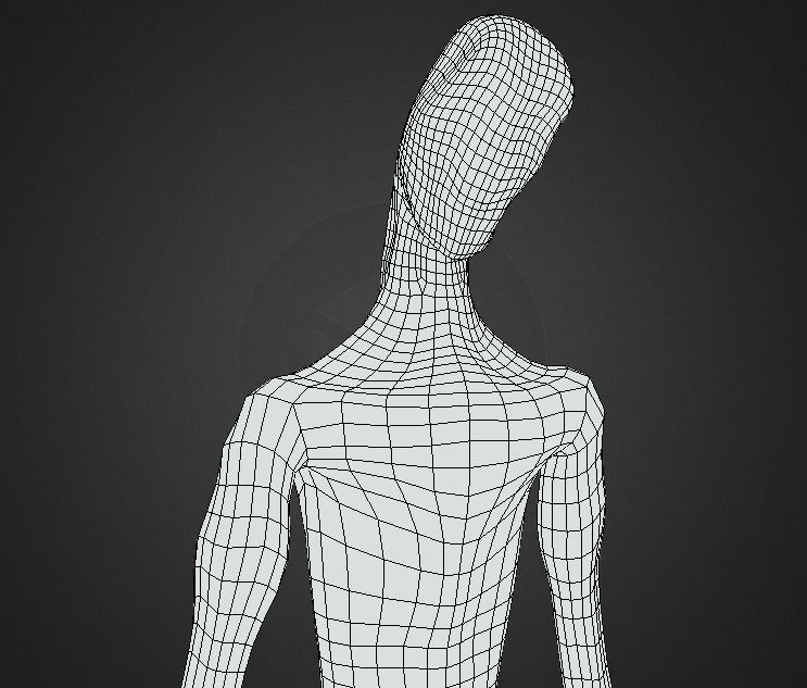 3D model Slender Man Base Model VR / AR / low-poly | CGTrader