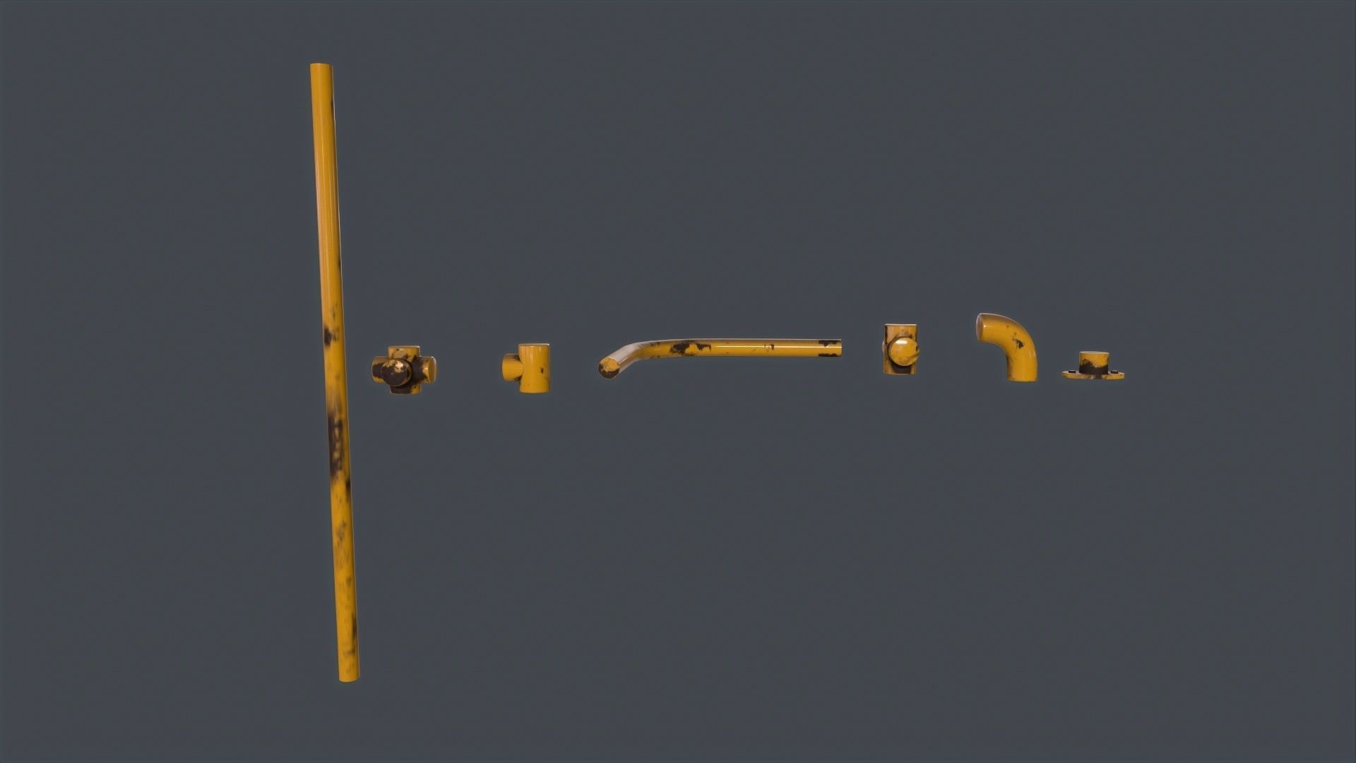 3D model Modular Handrails 3D Model VR / AR / low-poly | CGTrader