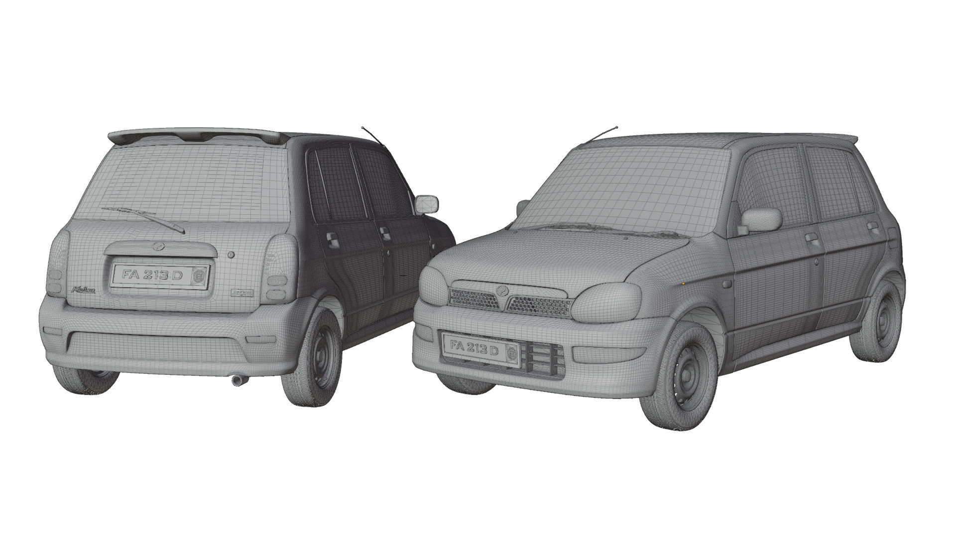 Perodua Kelisa 3D model | CGTrader