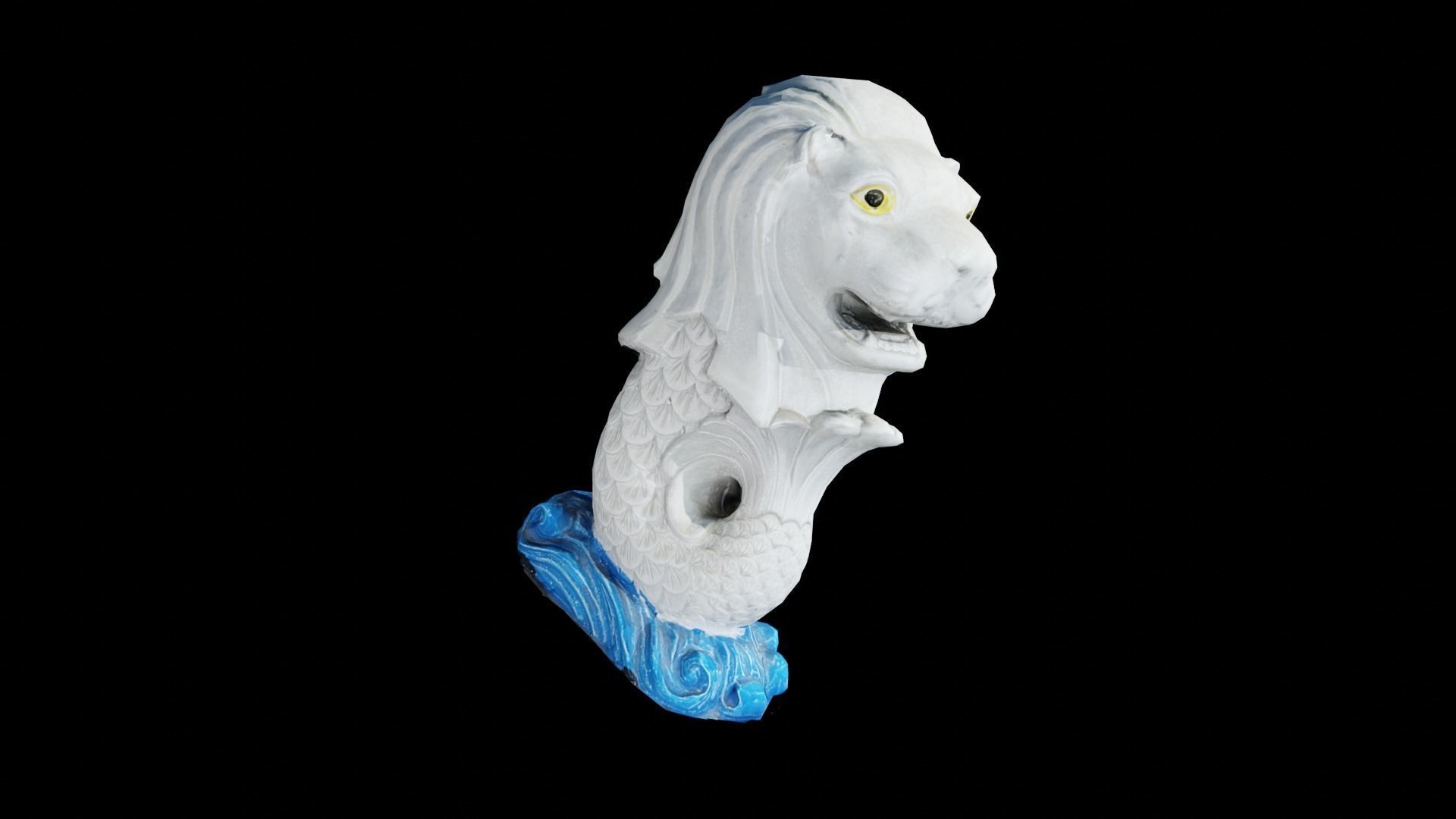 3D model Merlion High poly and Low poly PBR VR / AR / low-poly | CGTrader
