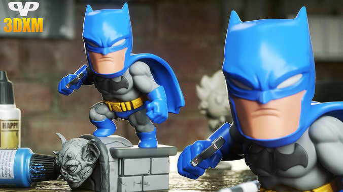 Batman Hush Chibi STL for 3D Printing ChibiSTL 3DXM 3D model 3D ...