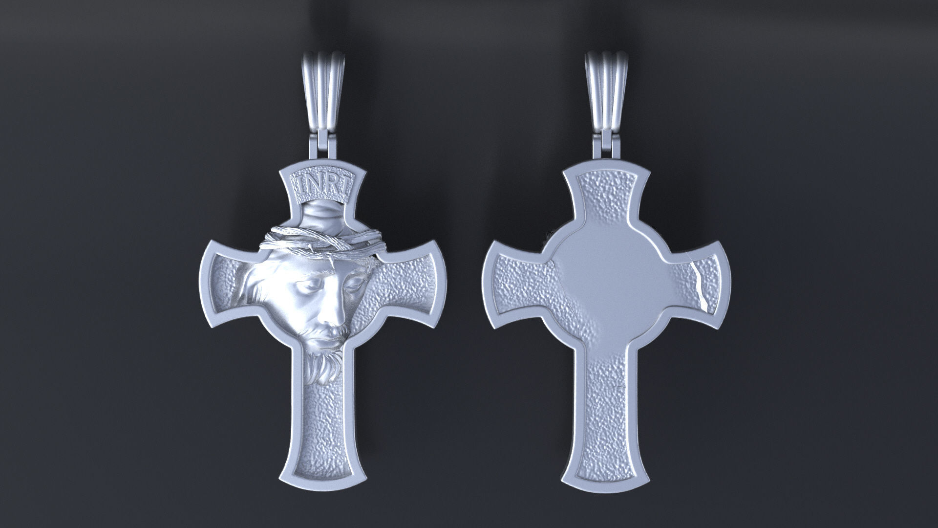 Cross with the image of Jesus cnc model or 3D model 3D printable | CGTrader