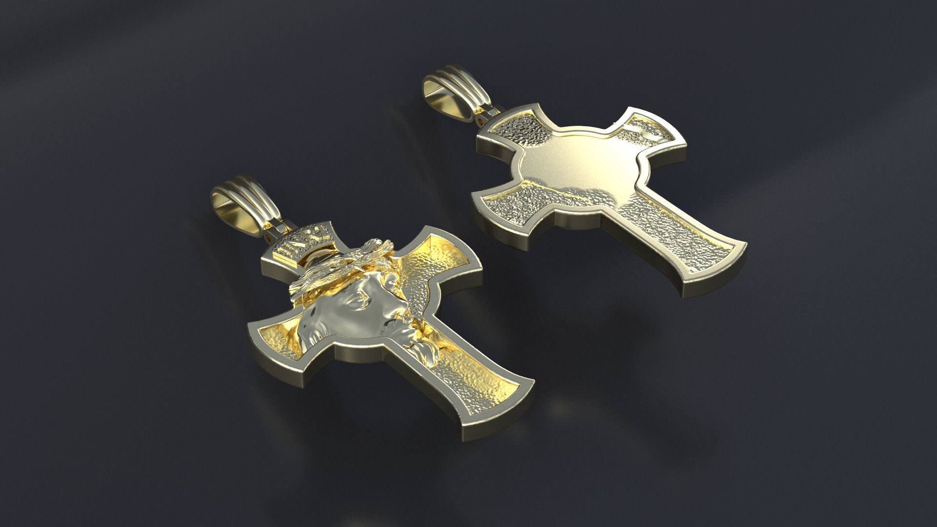 Cross with the image of Jesus cnc model or 3D model 3D printable | CGTrader