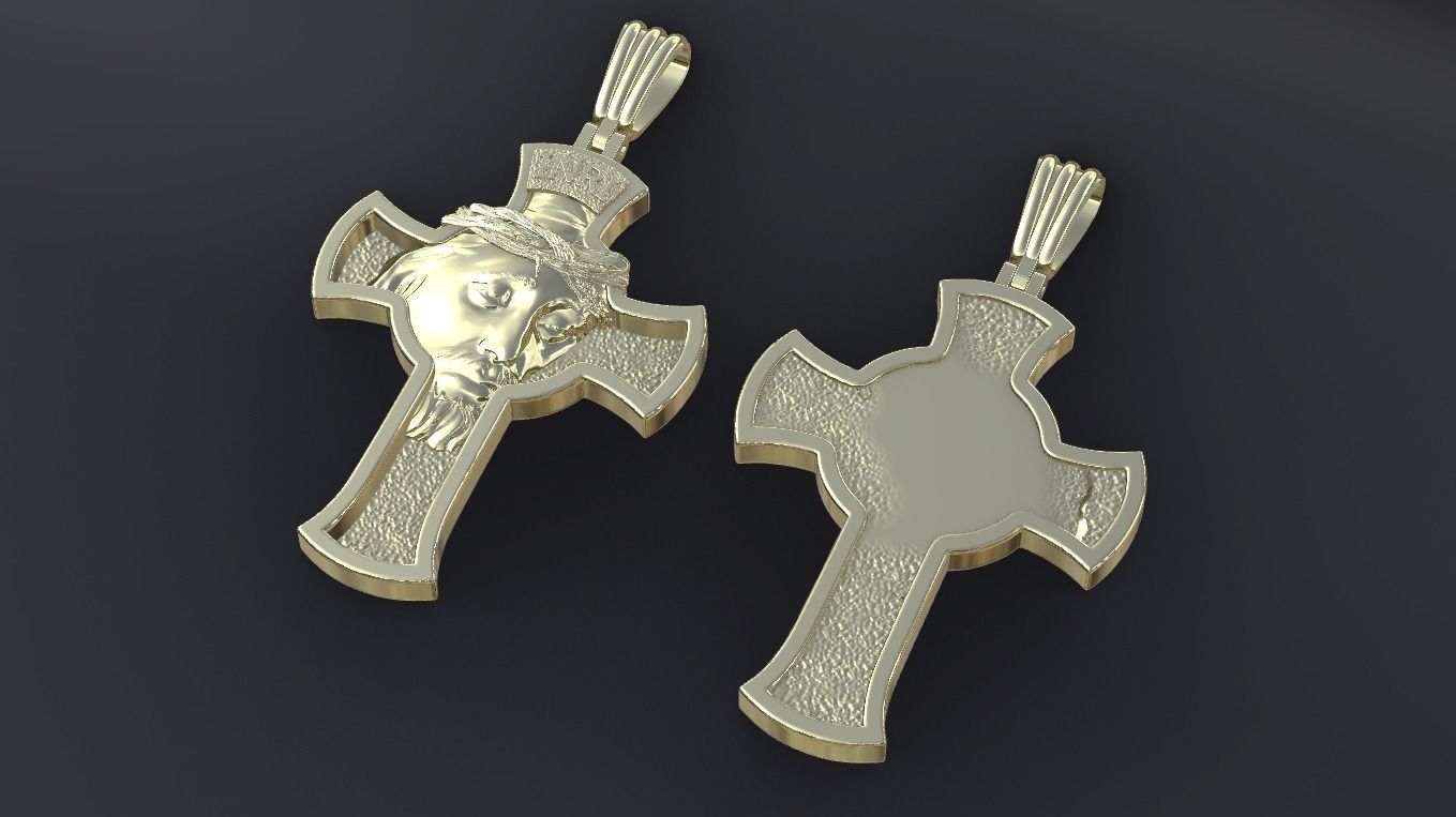 Cross with the image of Jesus cnc model or 3D model 3D printable | CGTrader