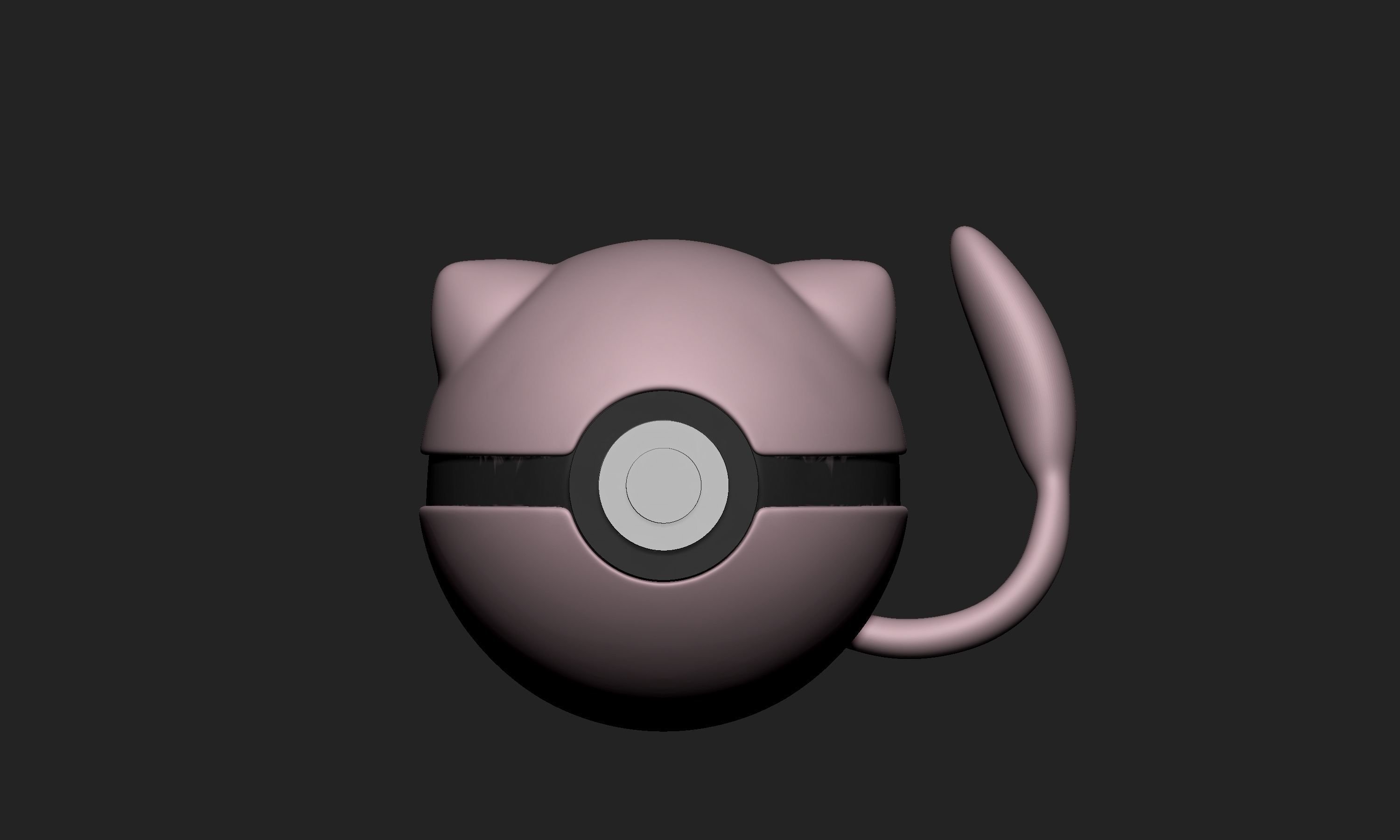 Pokemon Mew Pokeball 3D model 3D printable | CGTrader