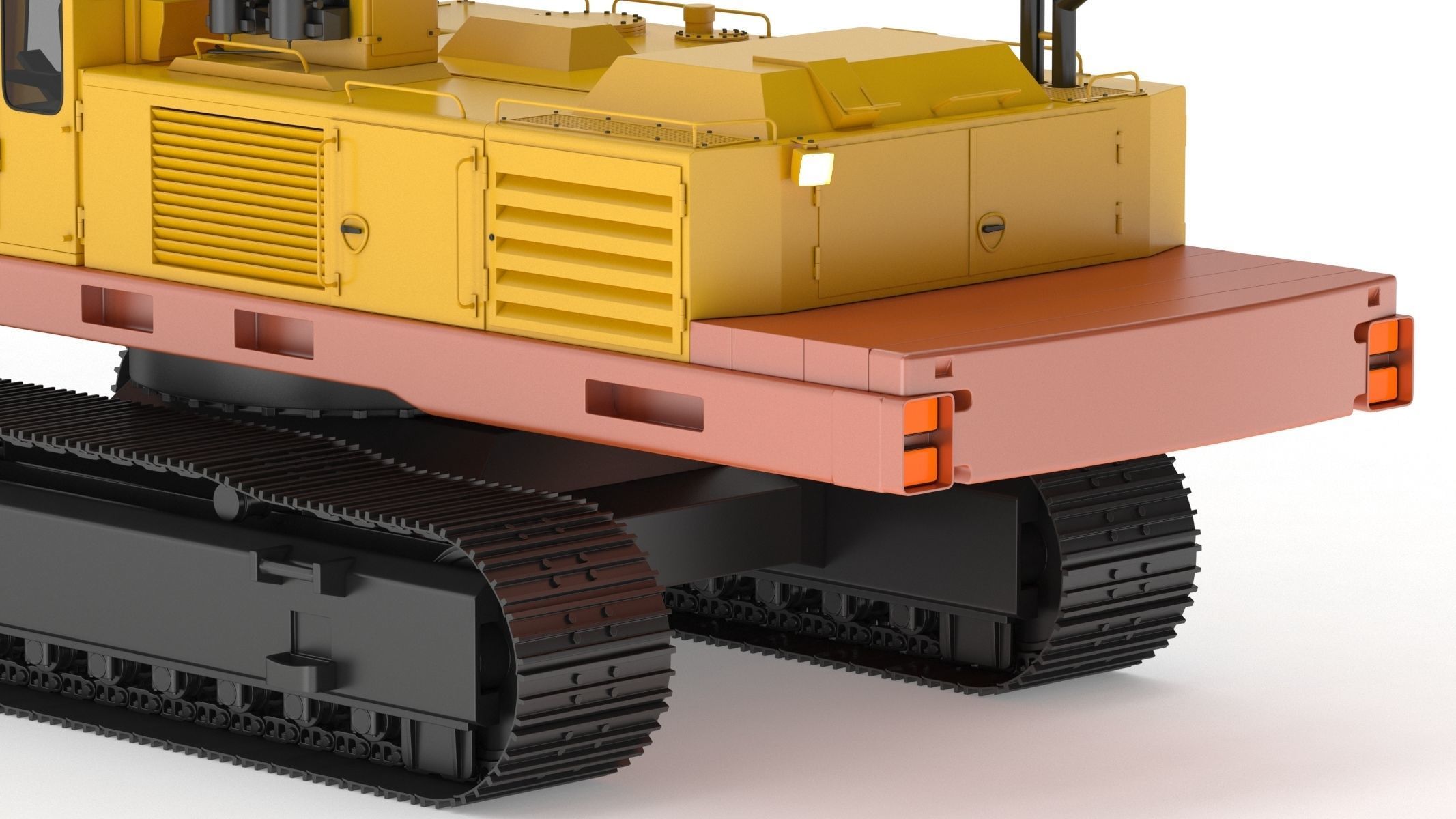 Crawler Excavator Generic 05 3D model | CGTrader