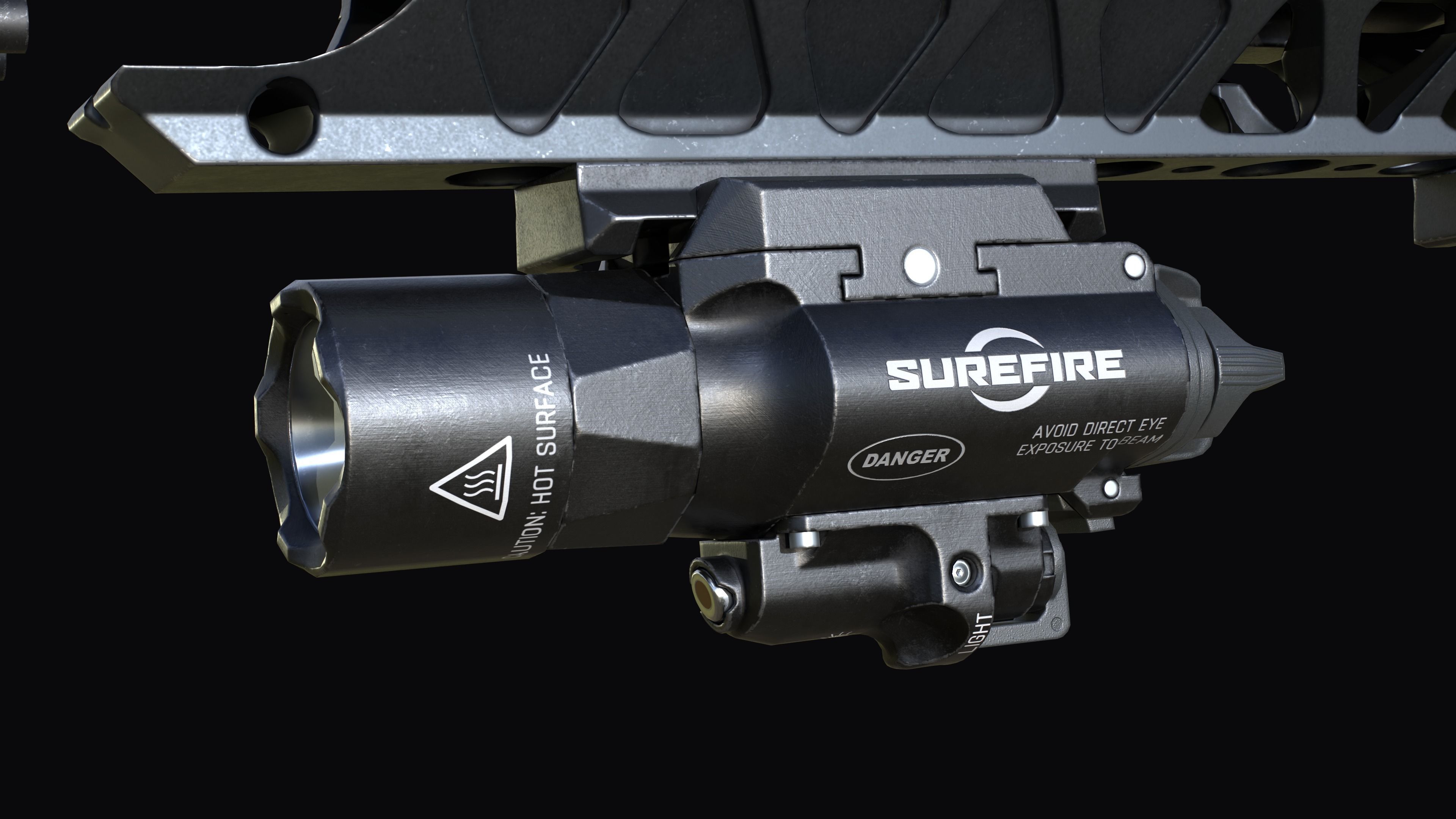 3D model Tactical modular assault rifle Colt M4A1 Custom VR / AR / low ...