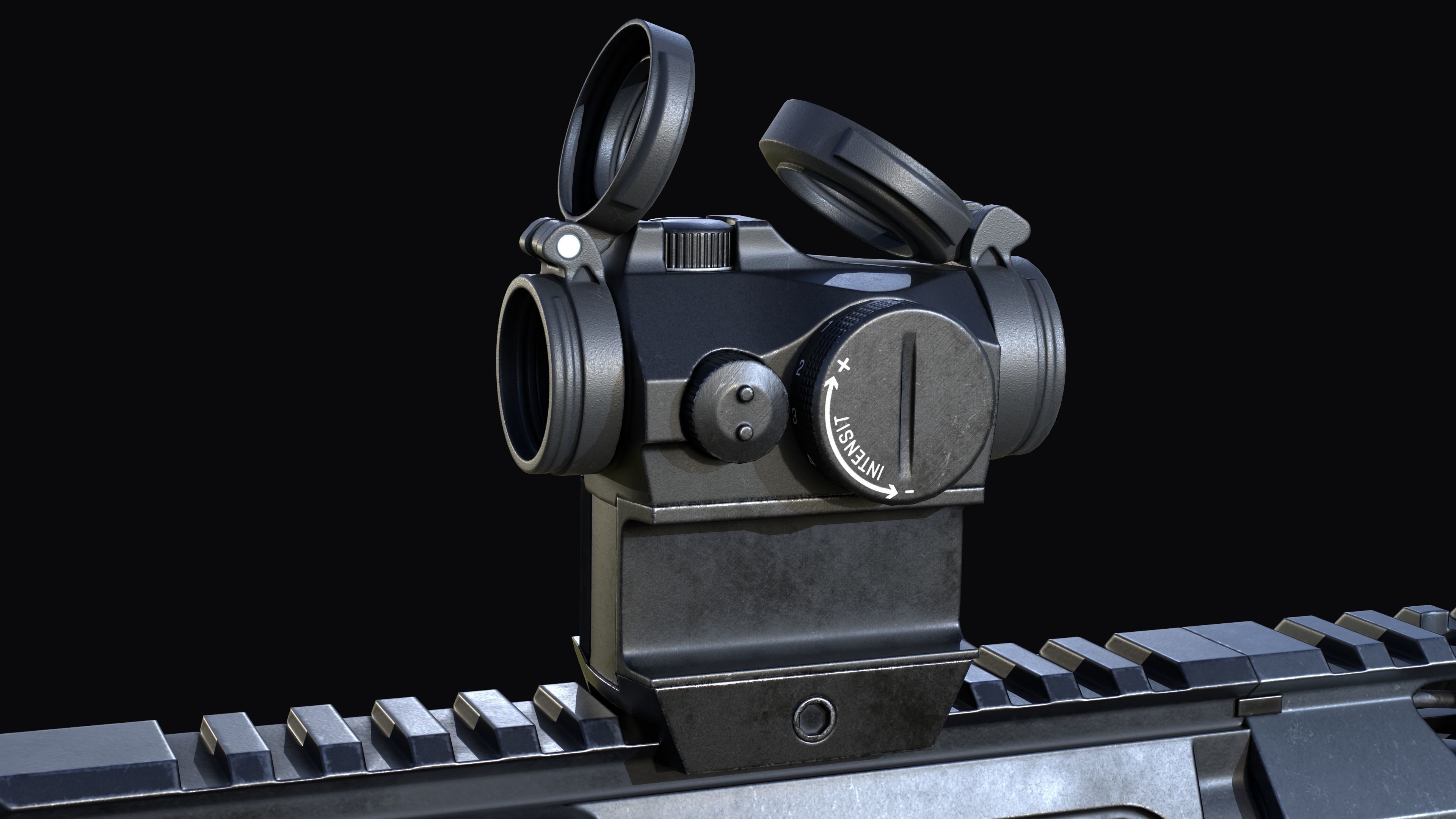 3D model Tactical modular assault rifle Colt M4A1 Custom VR / AR / low ...