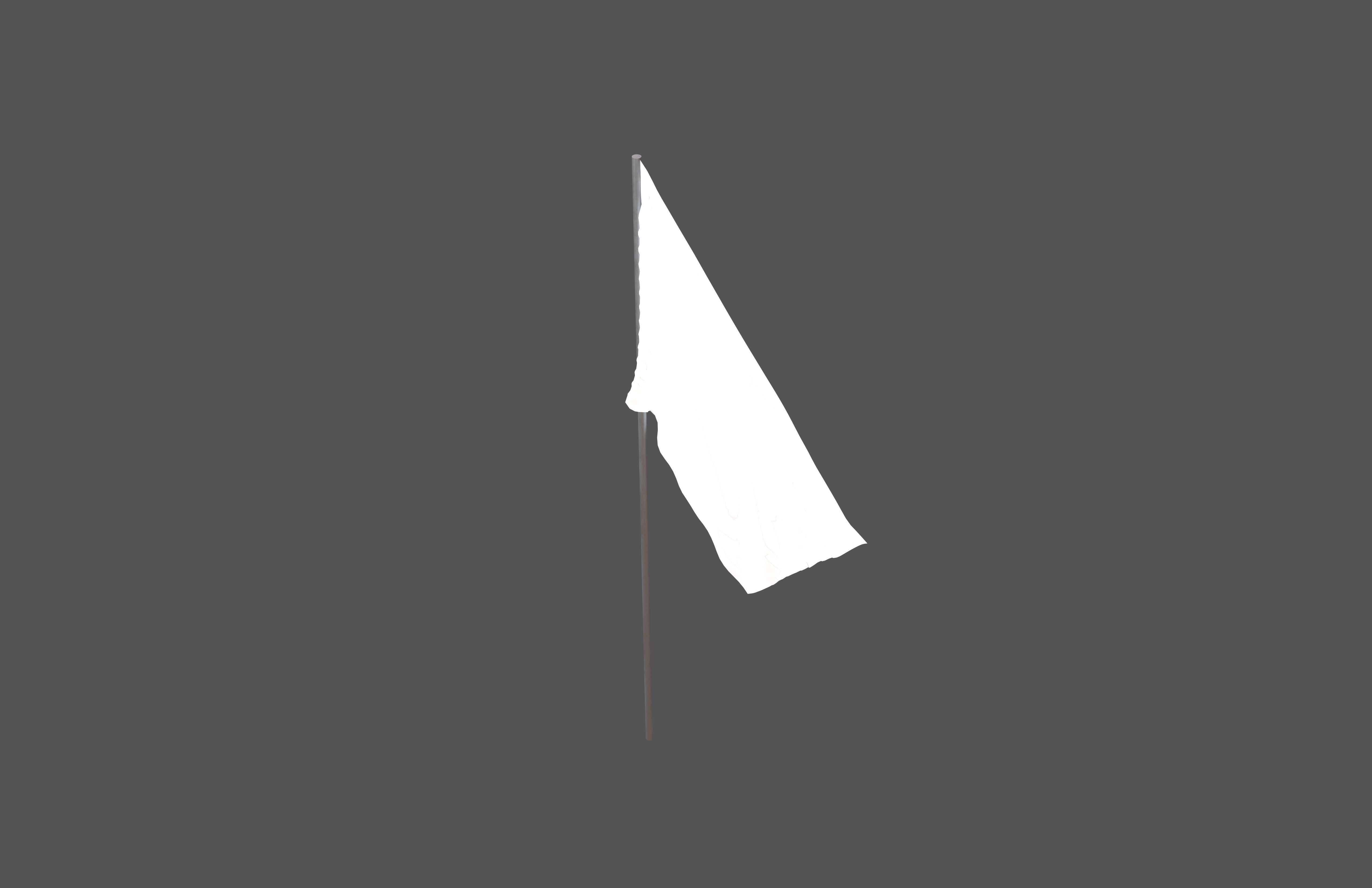 3D model Surrender Flag v1 001 VR / AR / low-poly | CGTrader
