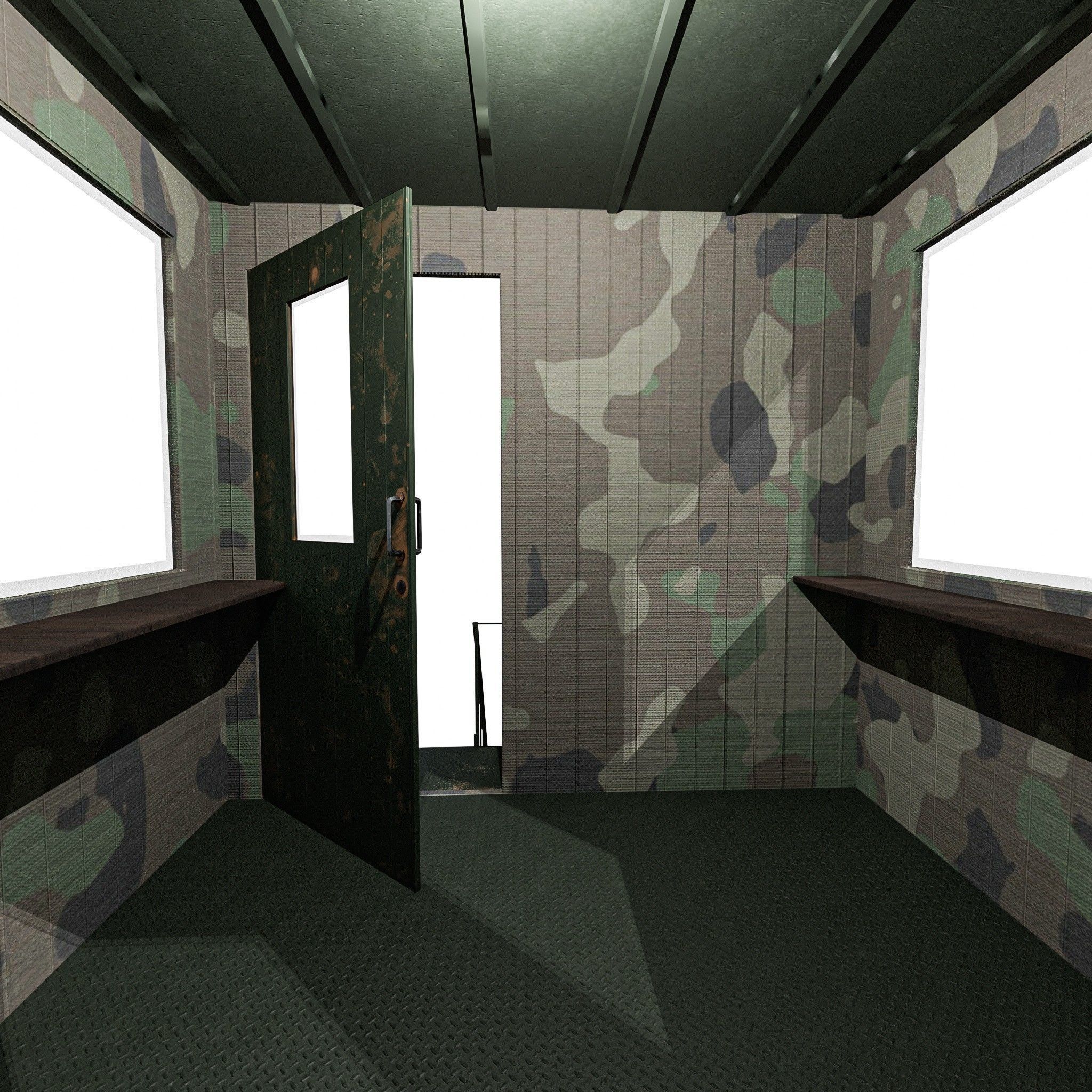 3D model Security Watch Tower 2 Types VR / AR / low-poly | CGTrader