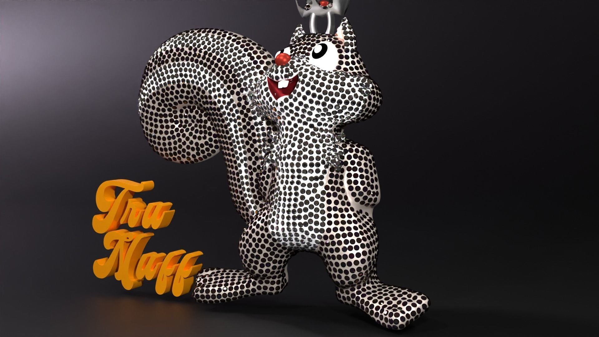 Diamond Squirrel Cuban Link Chain 3D model | CGTrader