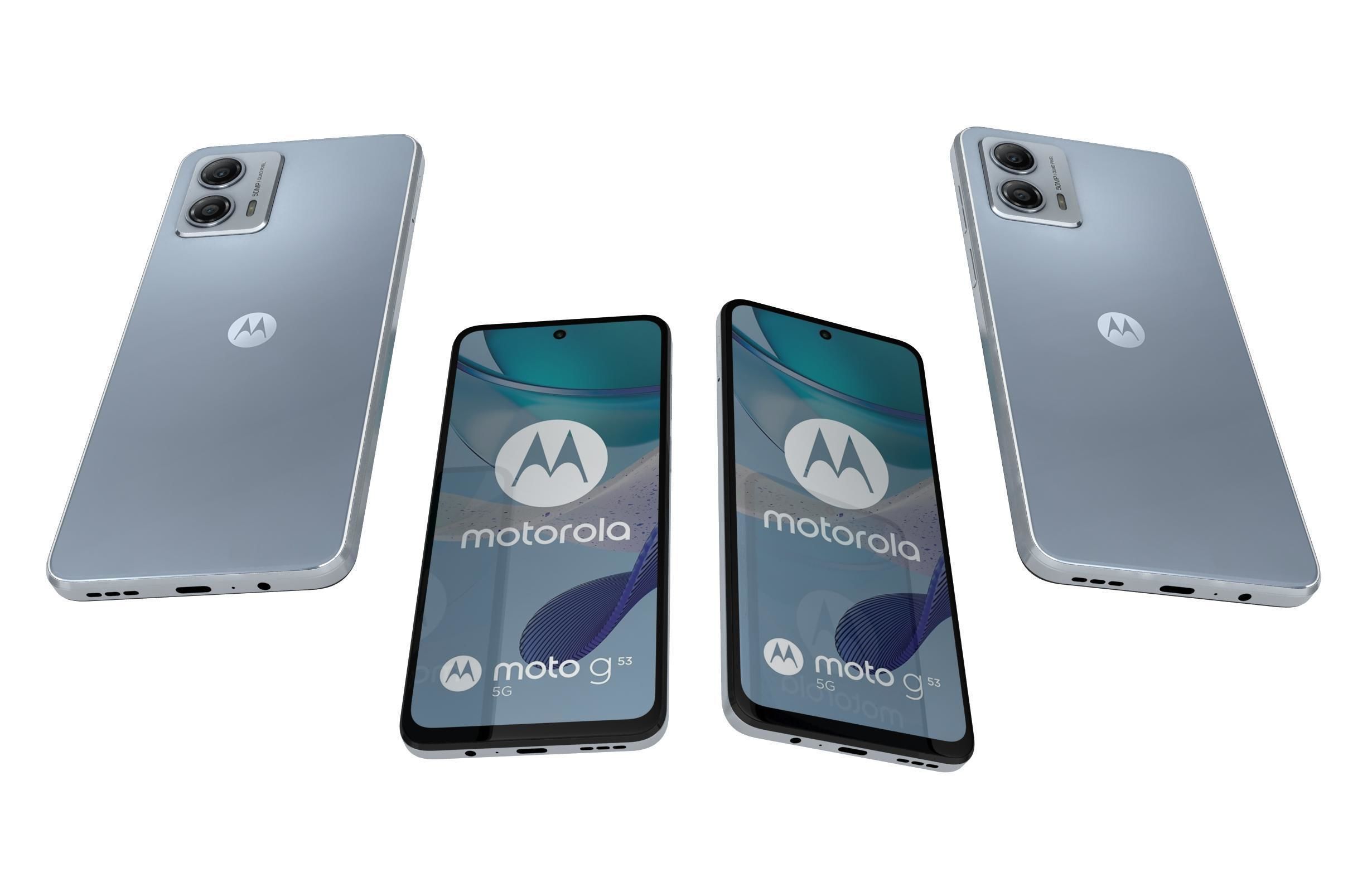 Motorola Moto G53 Blue 3D model | CGTrader