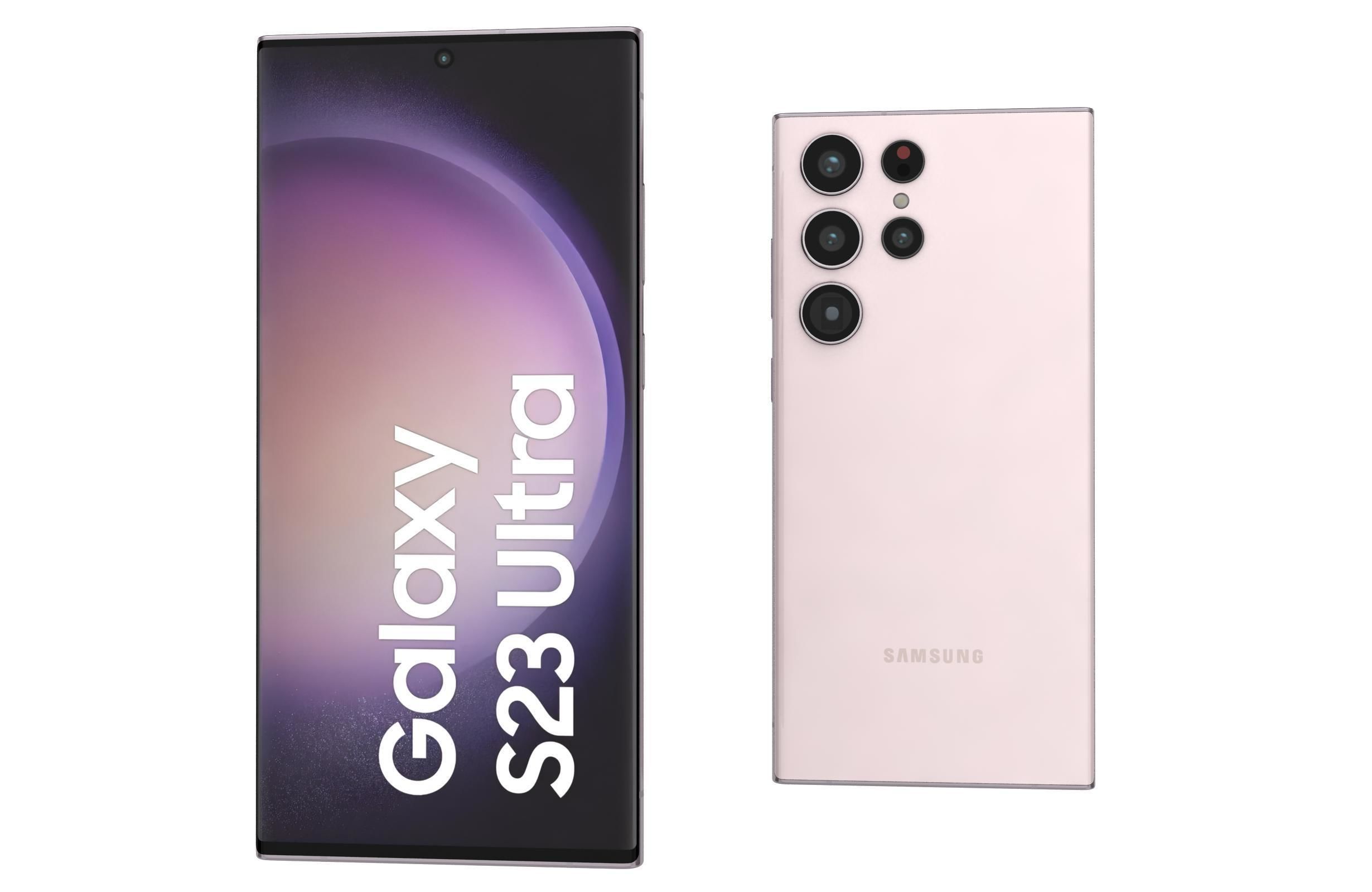 Samsung Galaxy S23 Ultra Pink 3D model | CGTrader