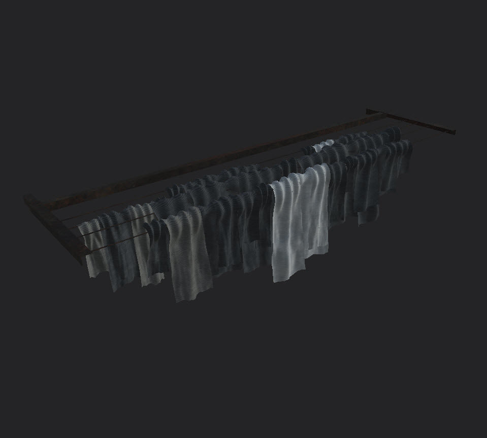 Cloth Hanging animated free VR / AR / low-poly 3D model | CGTrader