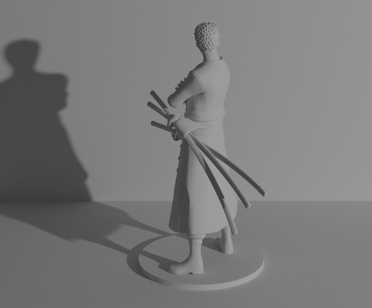 Zoro One piece 3D print model 3D model 3D printable | CGTrader