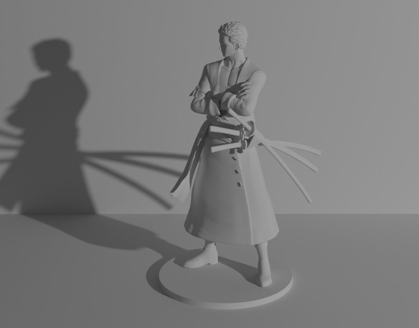 Zoro One piece 3D print model 3D model 3D printable | CGTrader