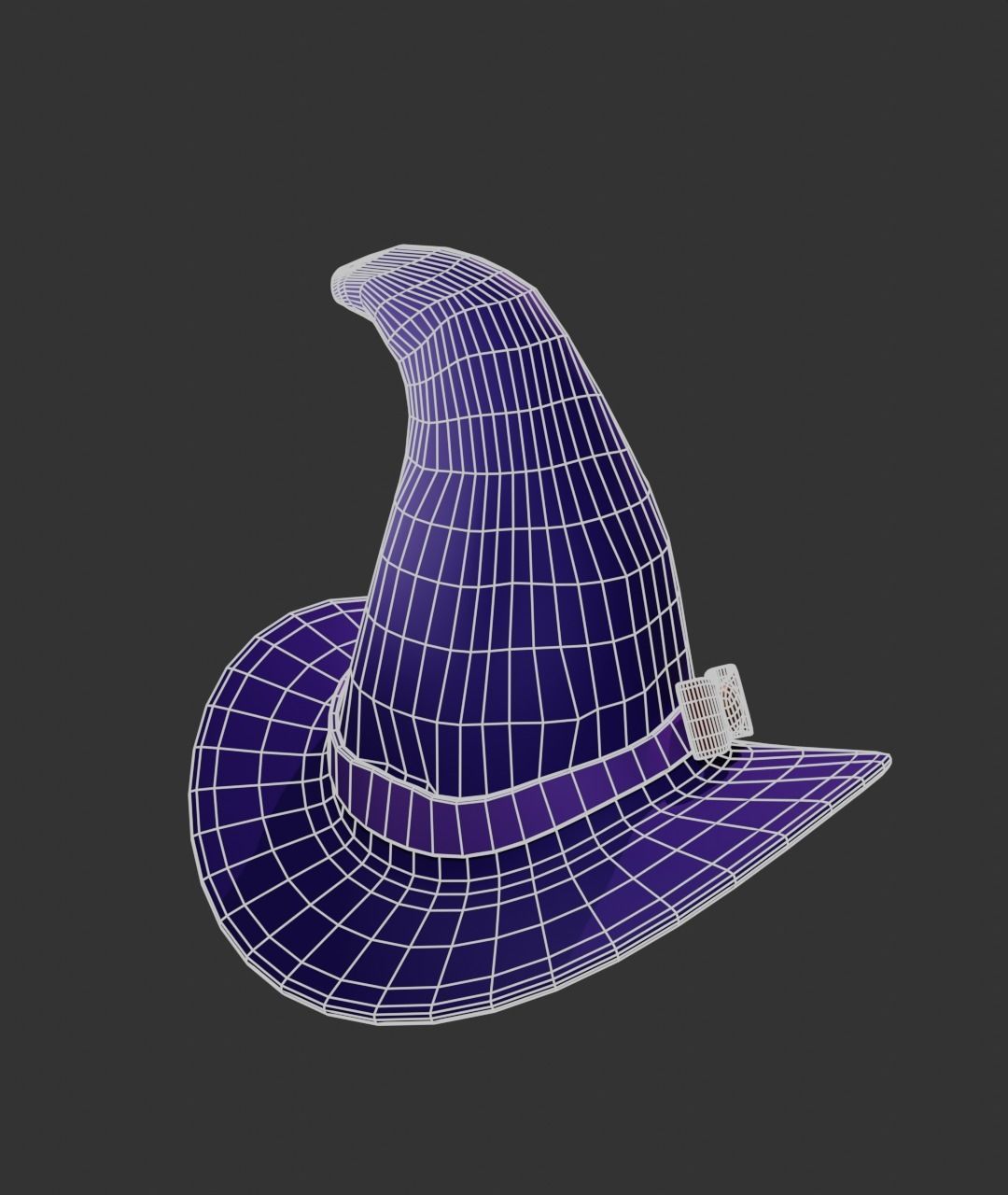 Cute purple hat 3D model animated | CGTrader