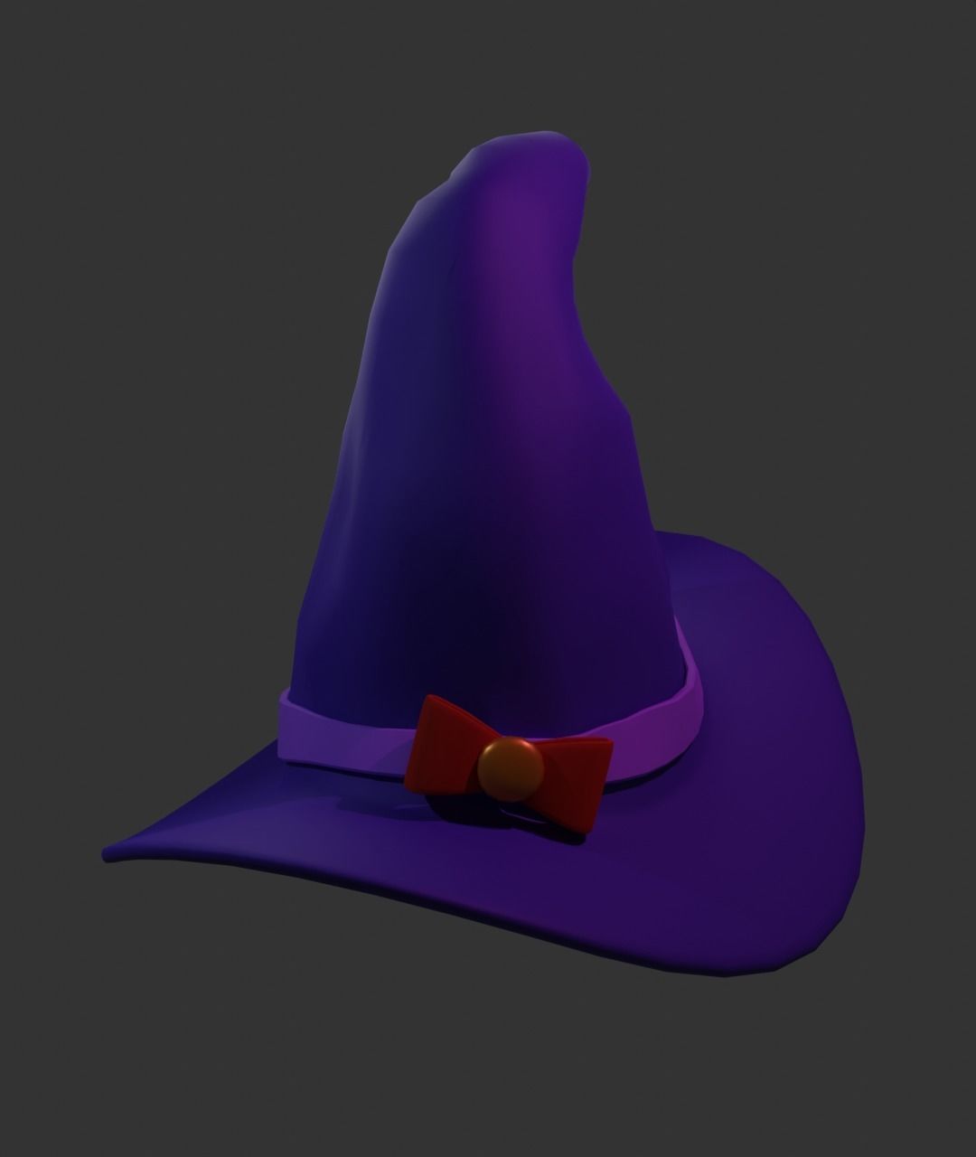 Cute purple hat 3D model animated | CGTrader