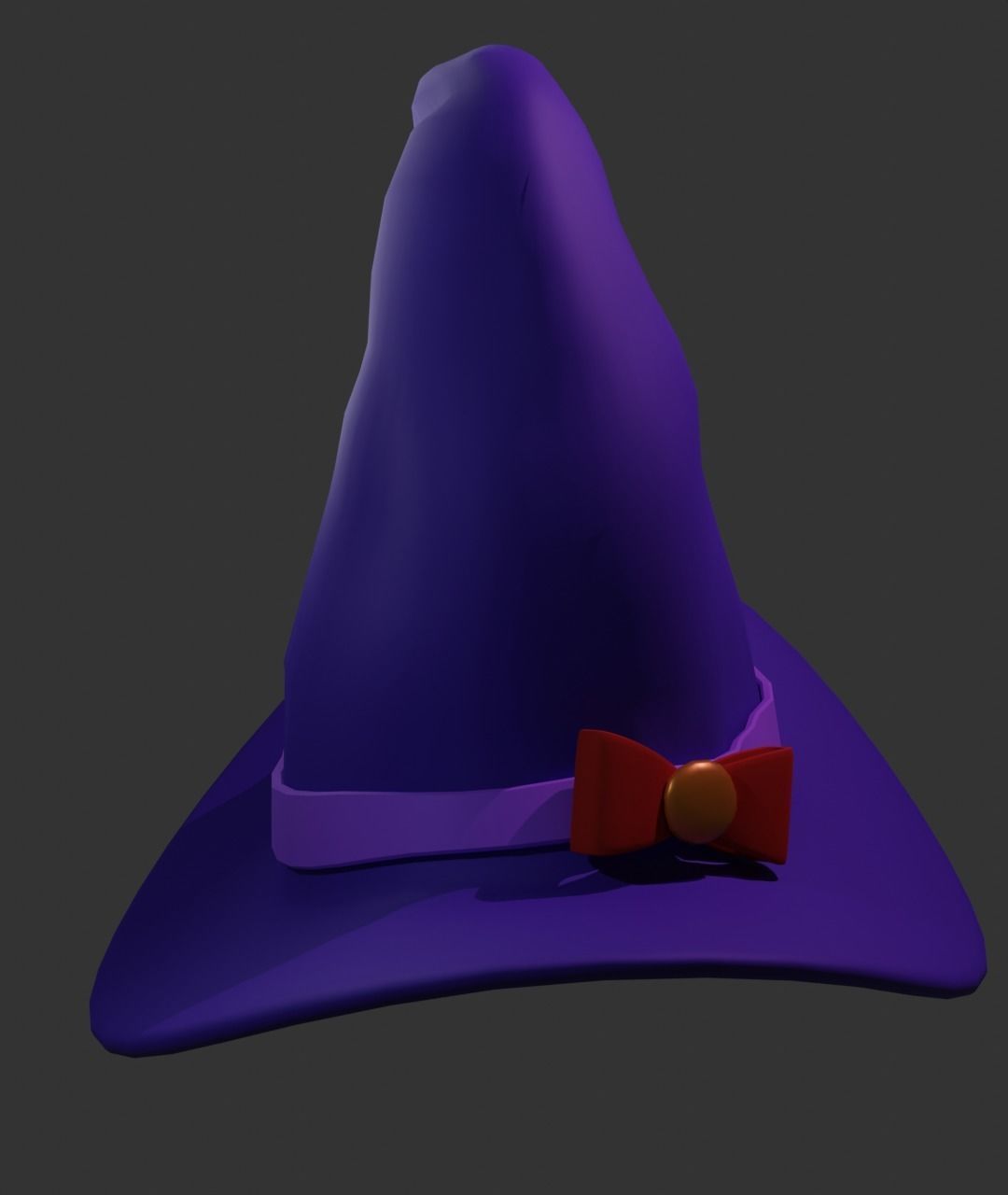 Cute purple hat 3D model animated | CGTrader