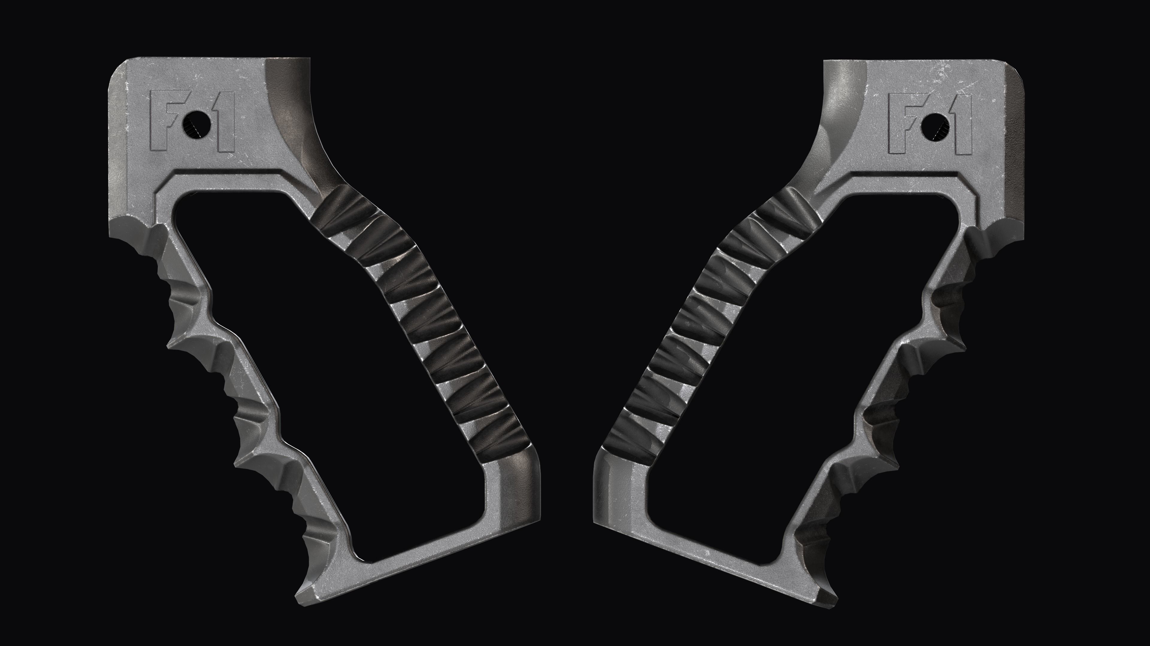3D model AR-15 pistol grip F1 Skeletonized Style VR / AR / low-poly | CGTrader
