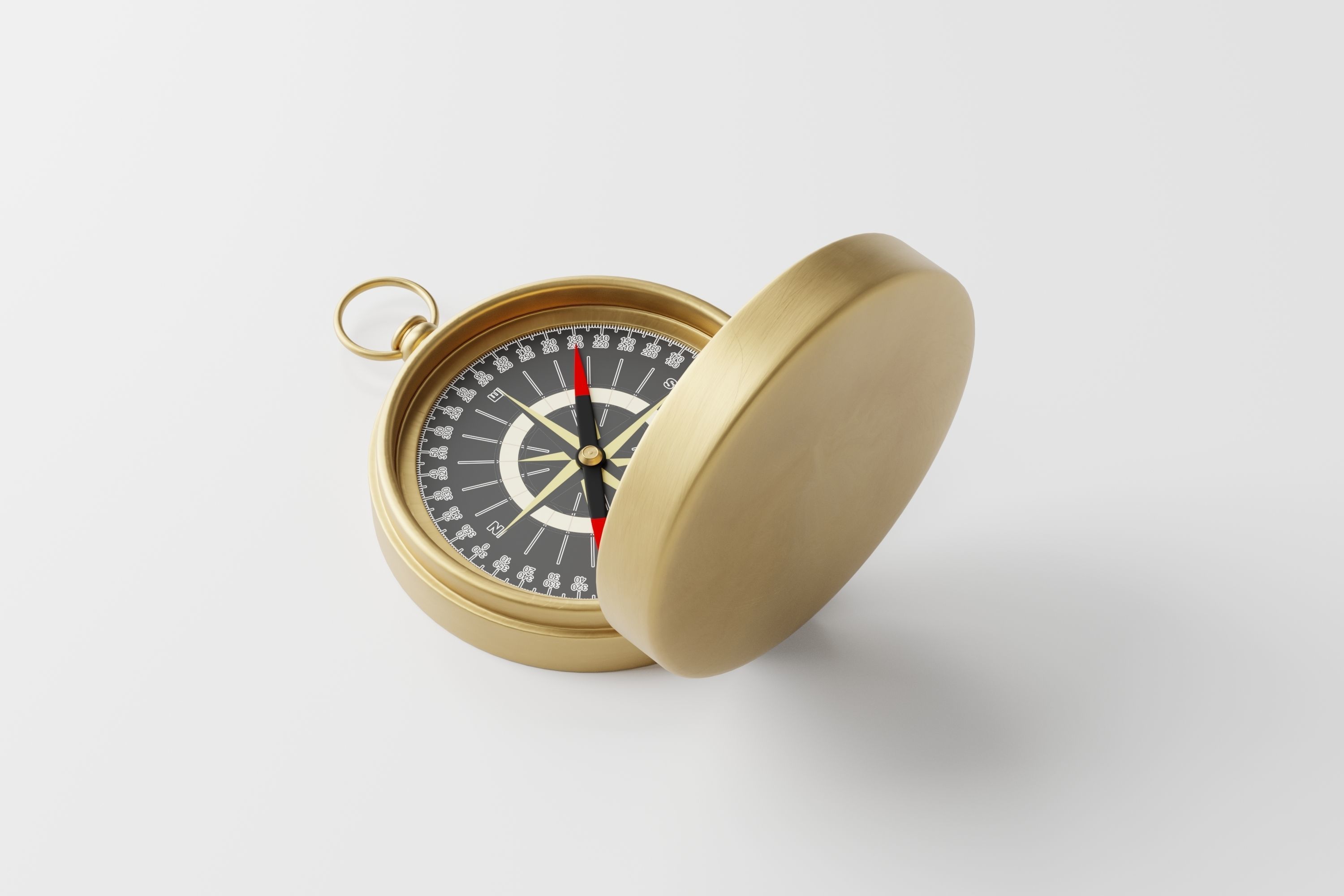 3D model Vintage Pocket Compass VR / AR / low-poly | CGTrader