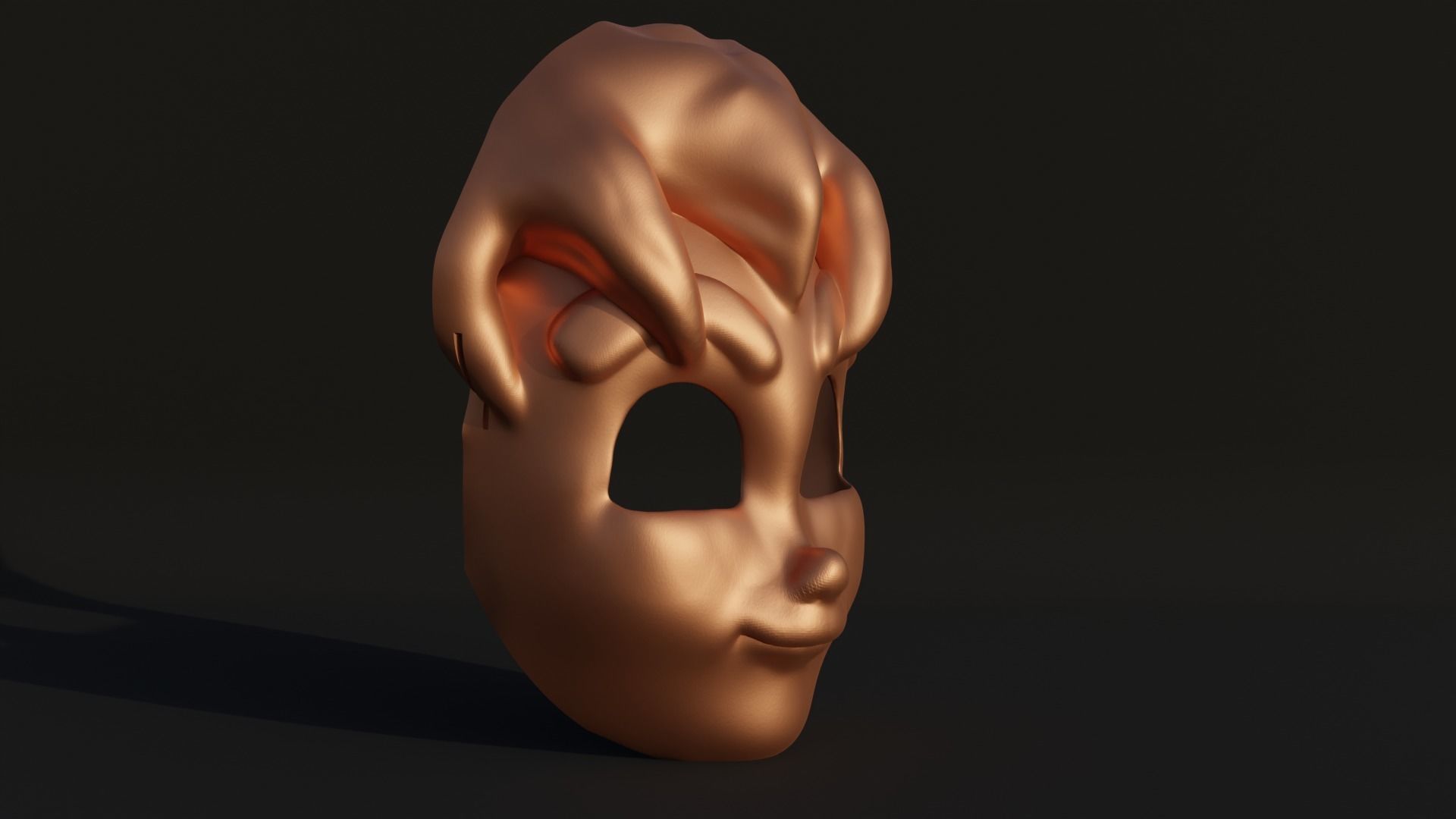 Anime Face Cosplay Mask 3D model 3D printable | CGTrader